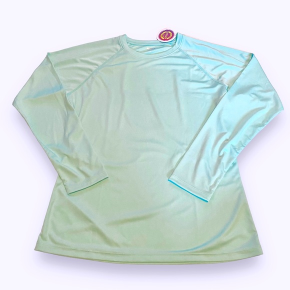 Swim | Nwt Mint Green Long Sleeve Swim Beach Rashguard Sz L Upf5 Rash ...